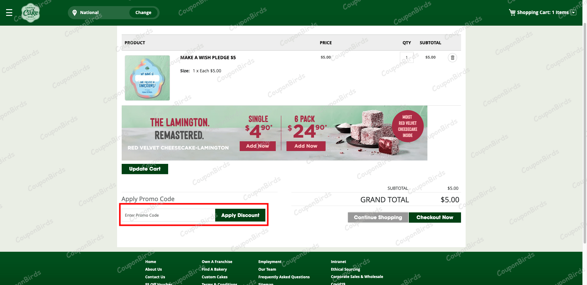 50% Off The Cheesecake Shop Promo Codes - Dec 2025