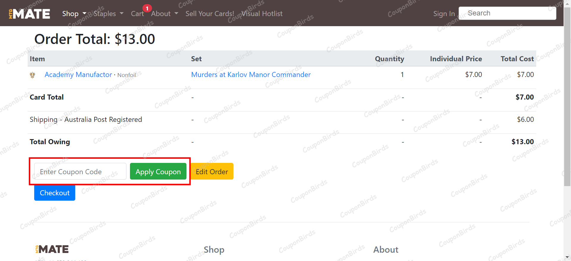 MTG MATE Coupons - Oct 2025