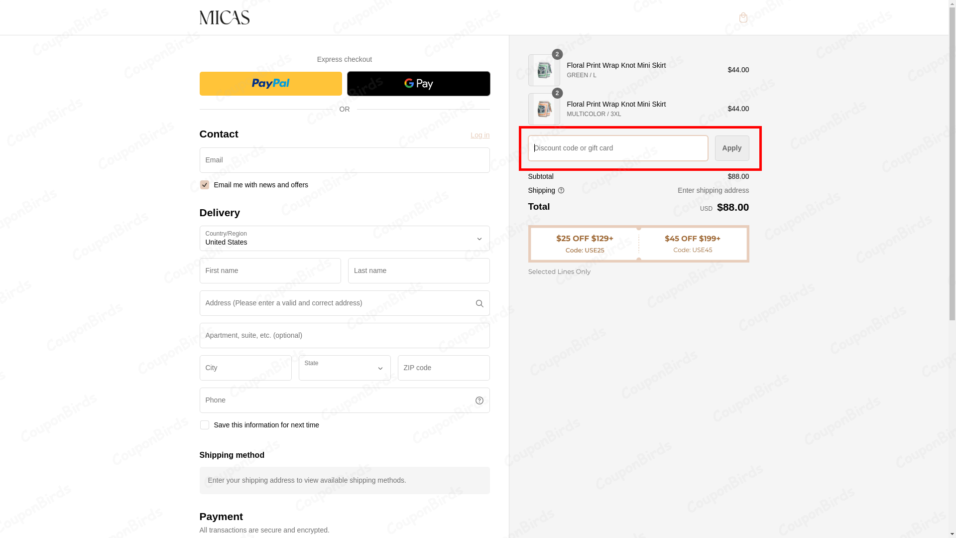 Micas Discount Codes - Verified - Nov 2025