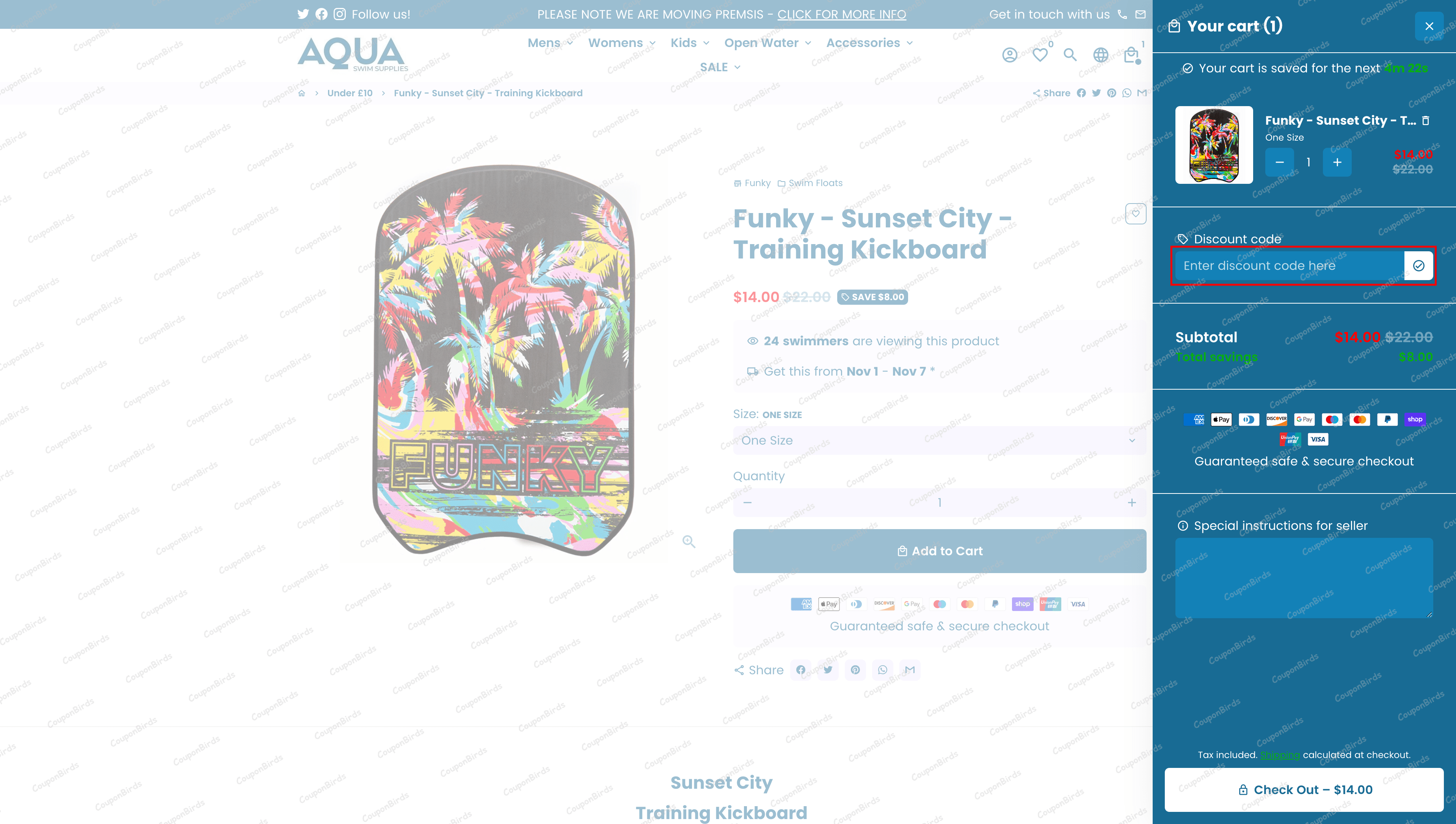 50% Off Aqua Swim Supplies Discount Codes - Verified - May 2026