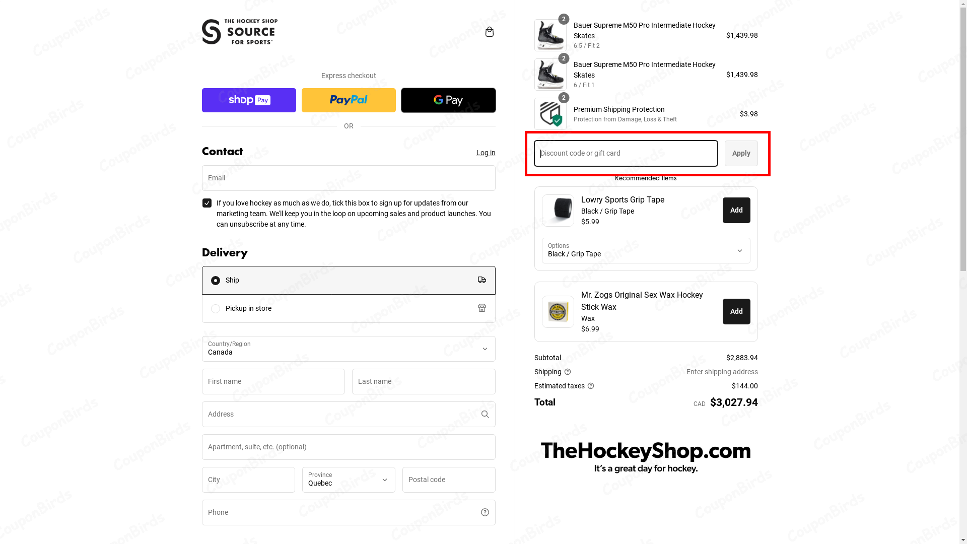 30% Off The Hockey Shop Discount Codes - Verified - Dec 2025