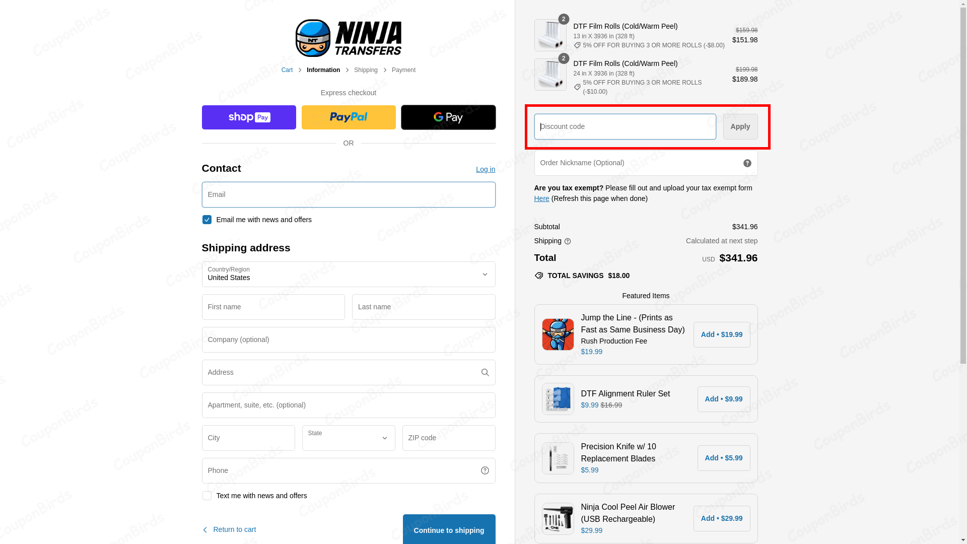 50% Off Ninja Transfers Discount Codes - Verified - Nov 2025