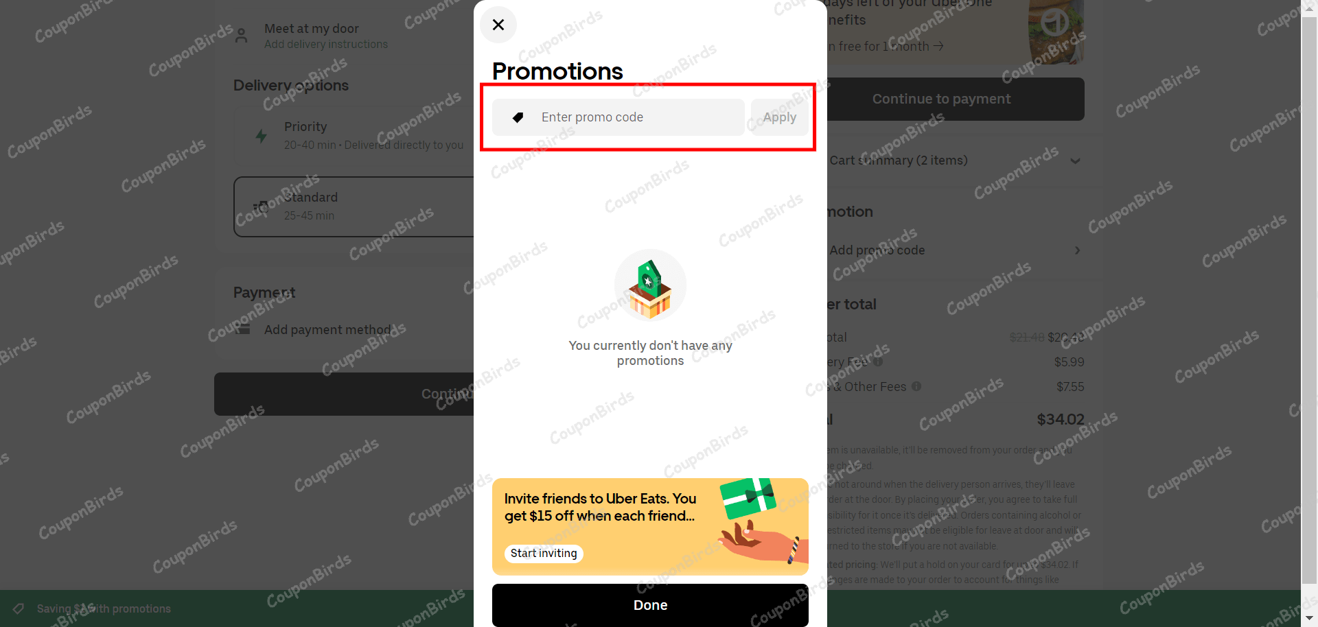 $25 Off Uber Eats Promo Codes - Verified - Jan 2026