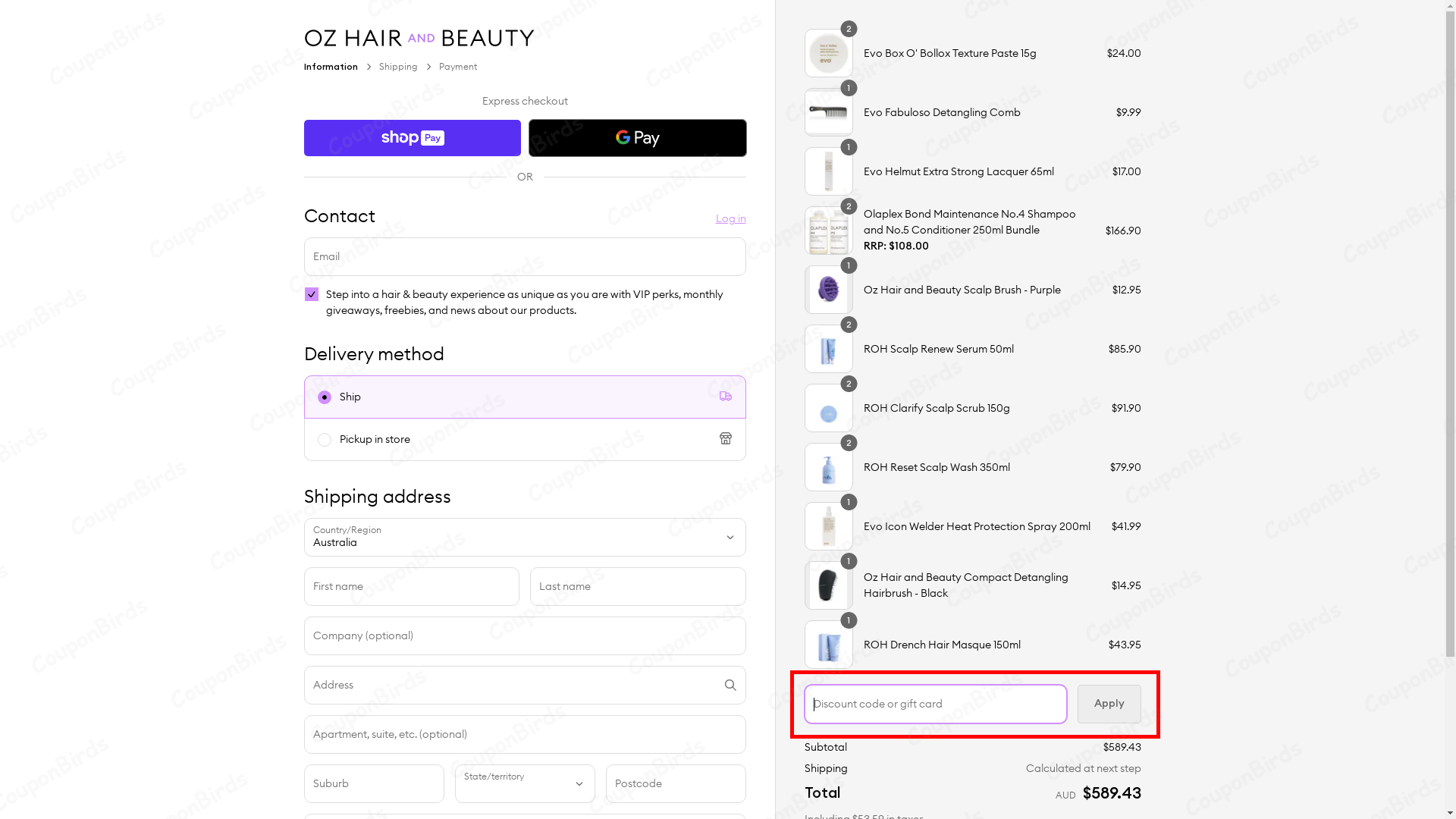 Oz Hair&Beauty Discount Codes - Verified - May 2026