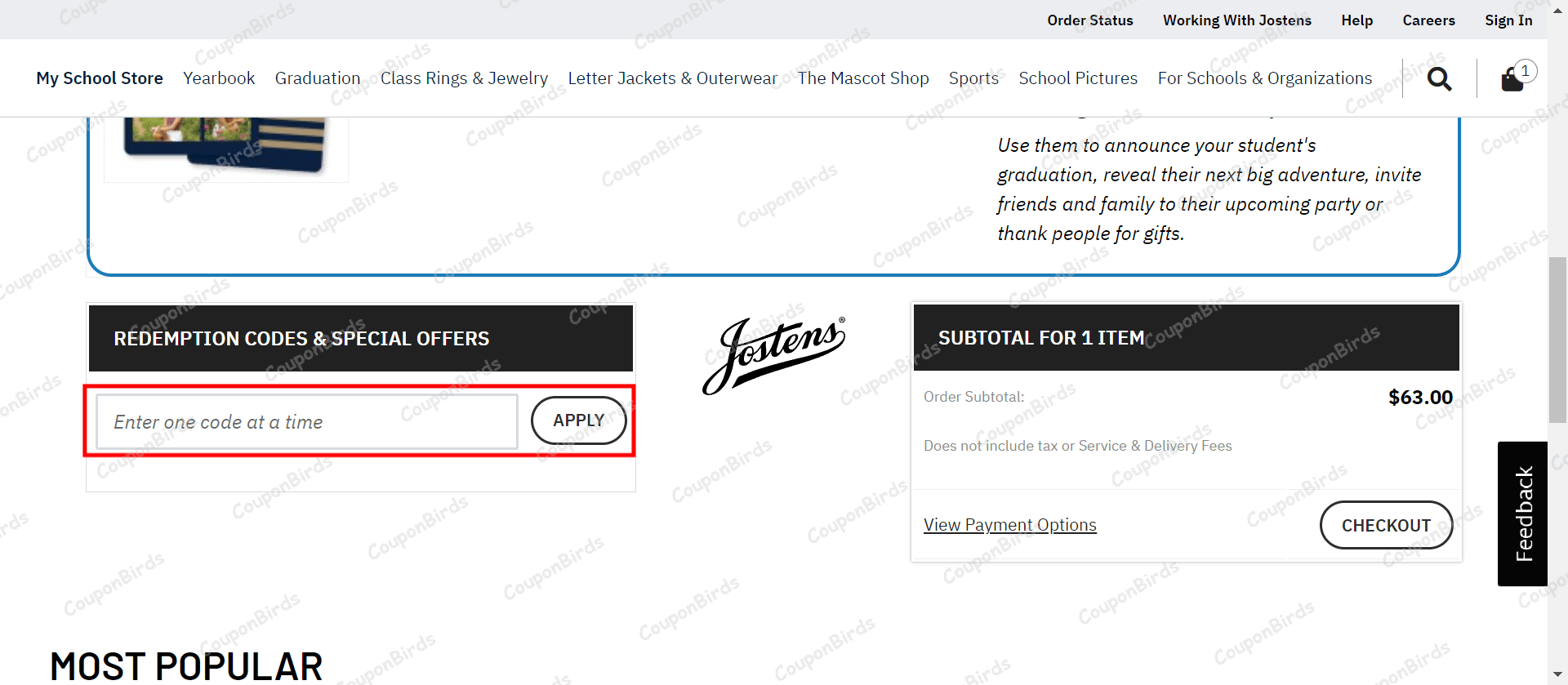 50% Off Jostens Promo Codes - Verified - Dec 2025
