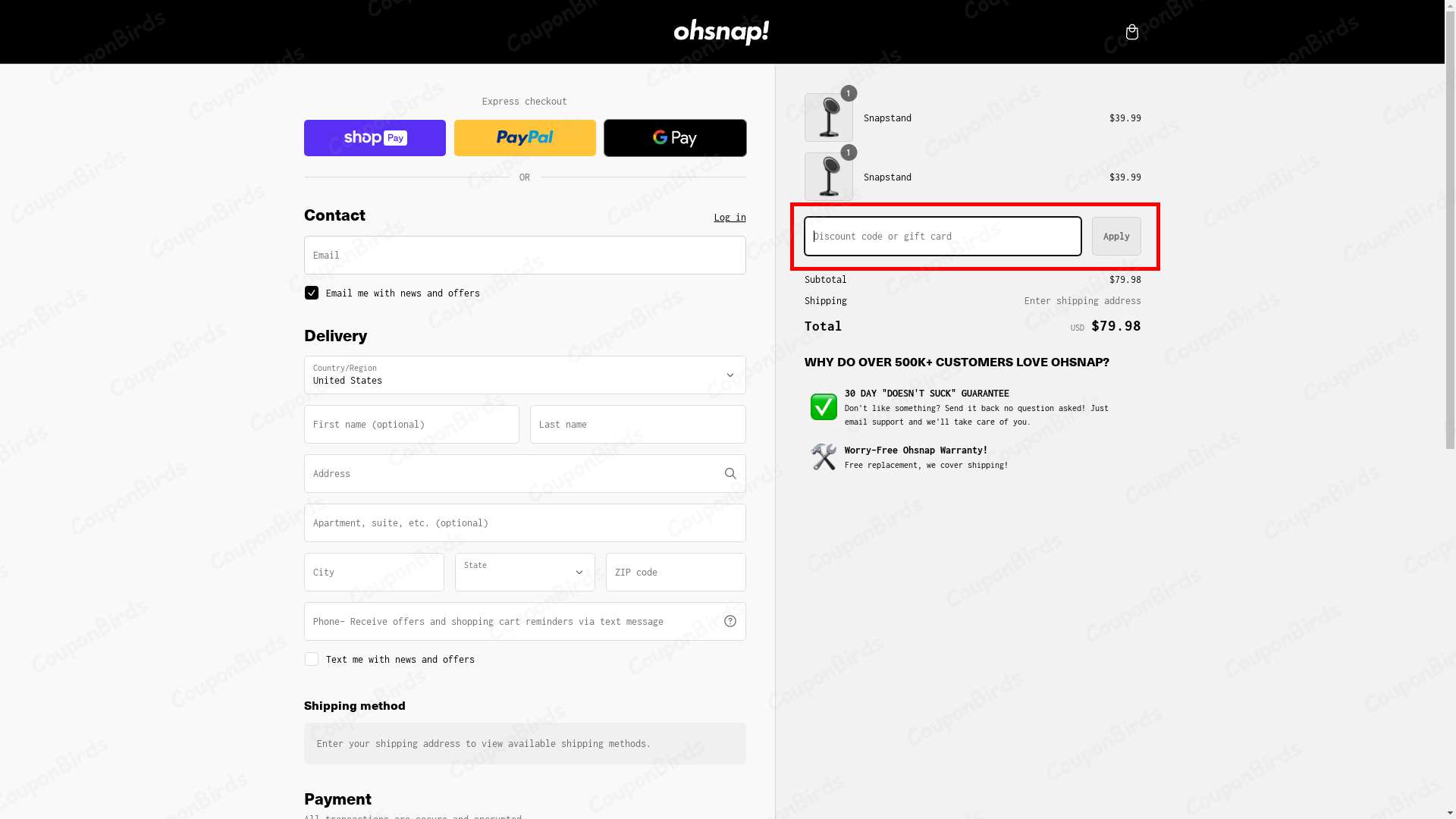 30% Off Oh Snap Discount Codes - Verified - Dec 2025