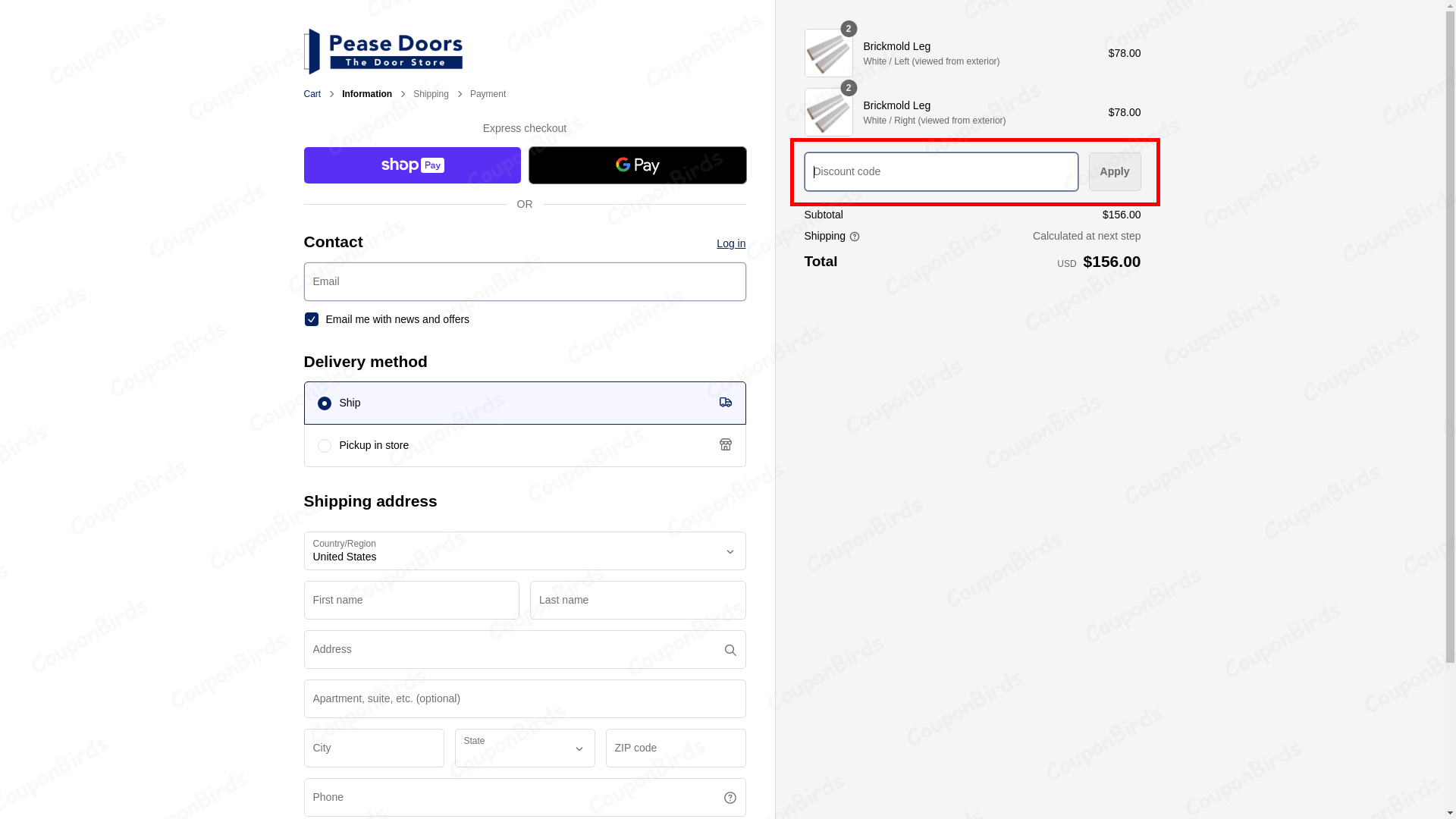 20% Off Pease Doors Discount Codes - Verified - Dec 2025