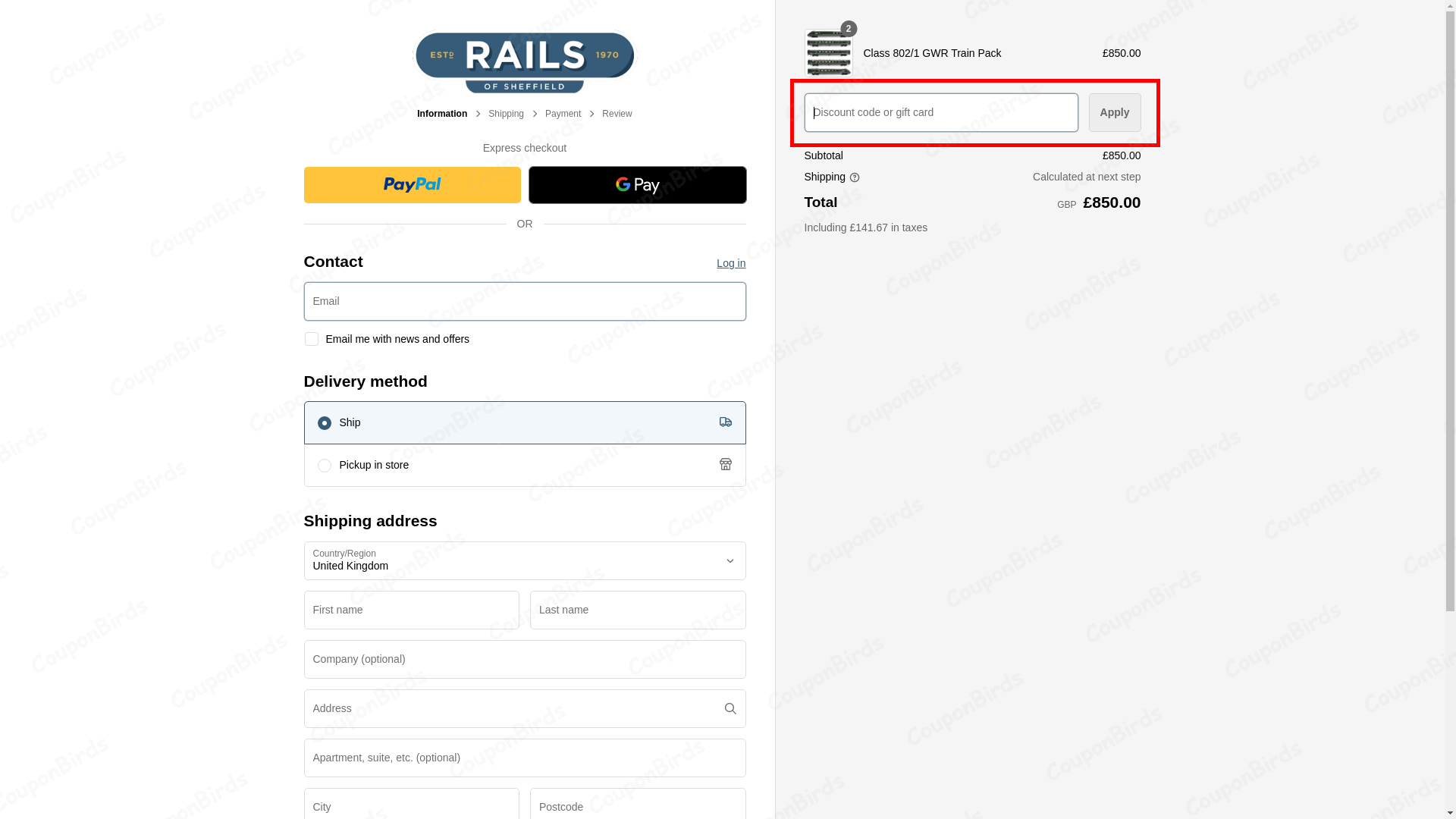 34% Off Rails of Sheffield Discount Codes - Oct 2025