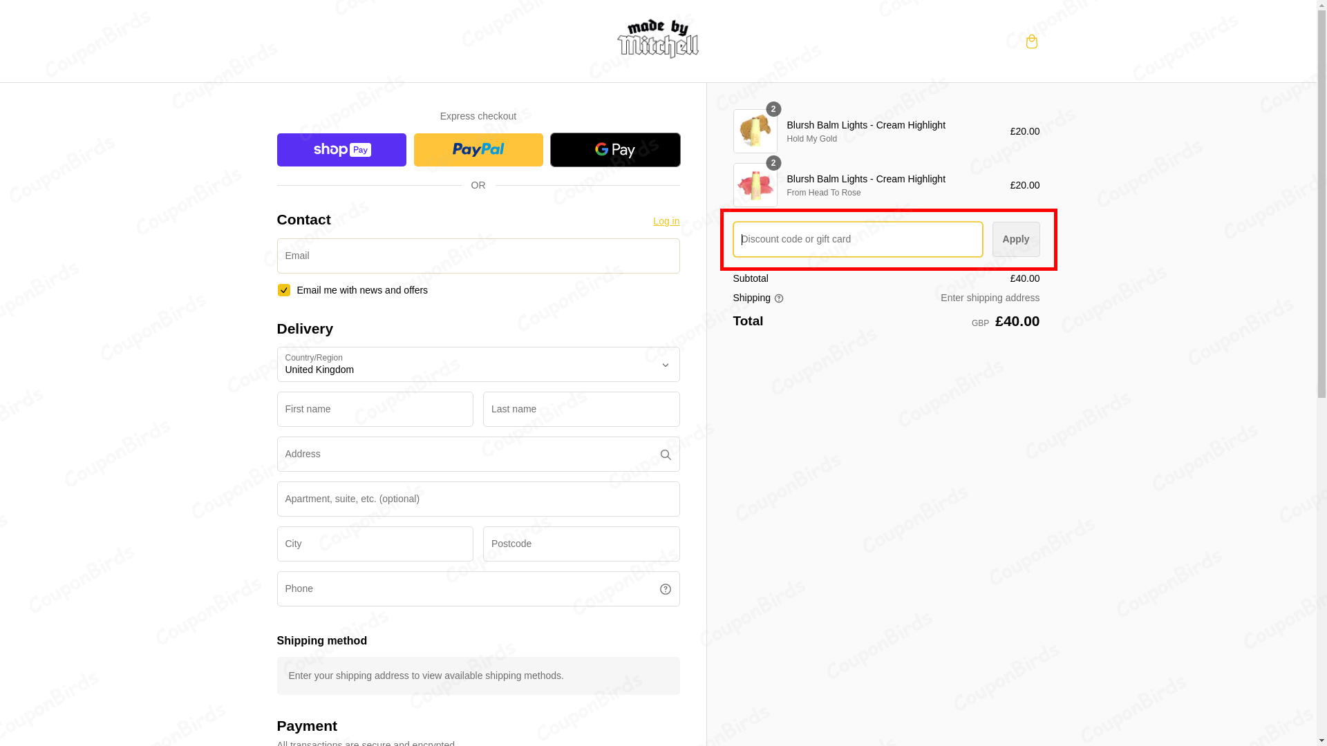 45% Off Made By Mitchell Discount Codes - Verified - Oct 2025