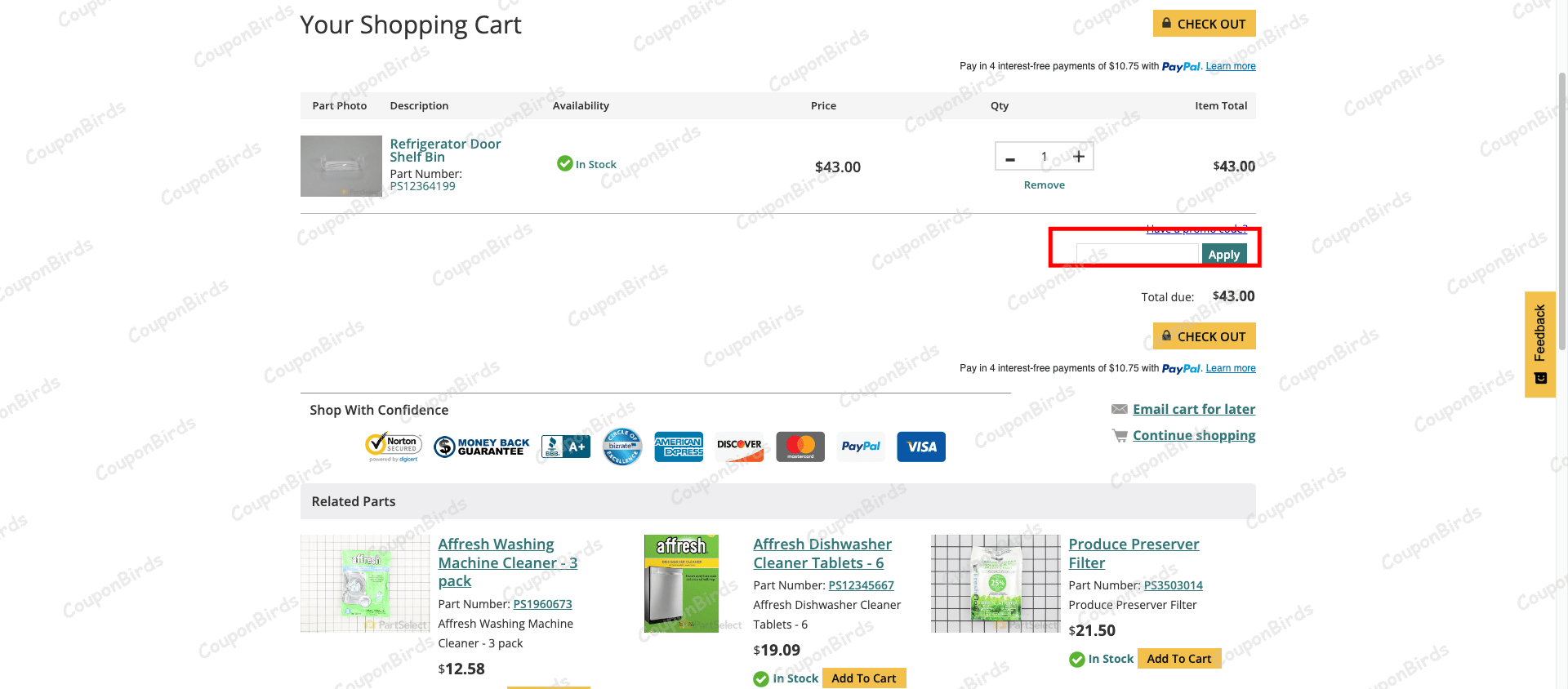 20% Off PartSelect Promo Codes - Jan 2026