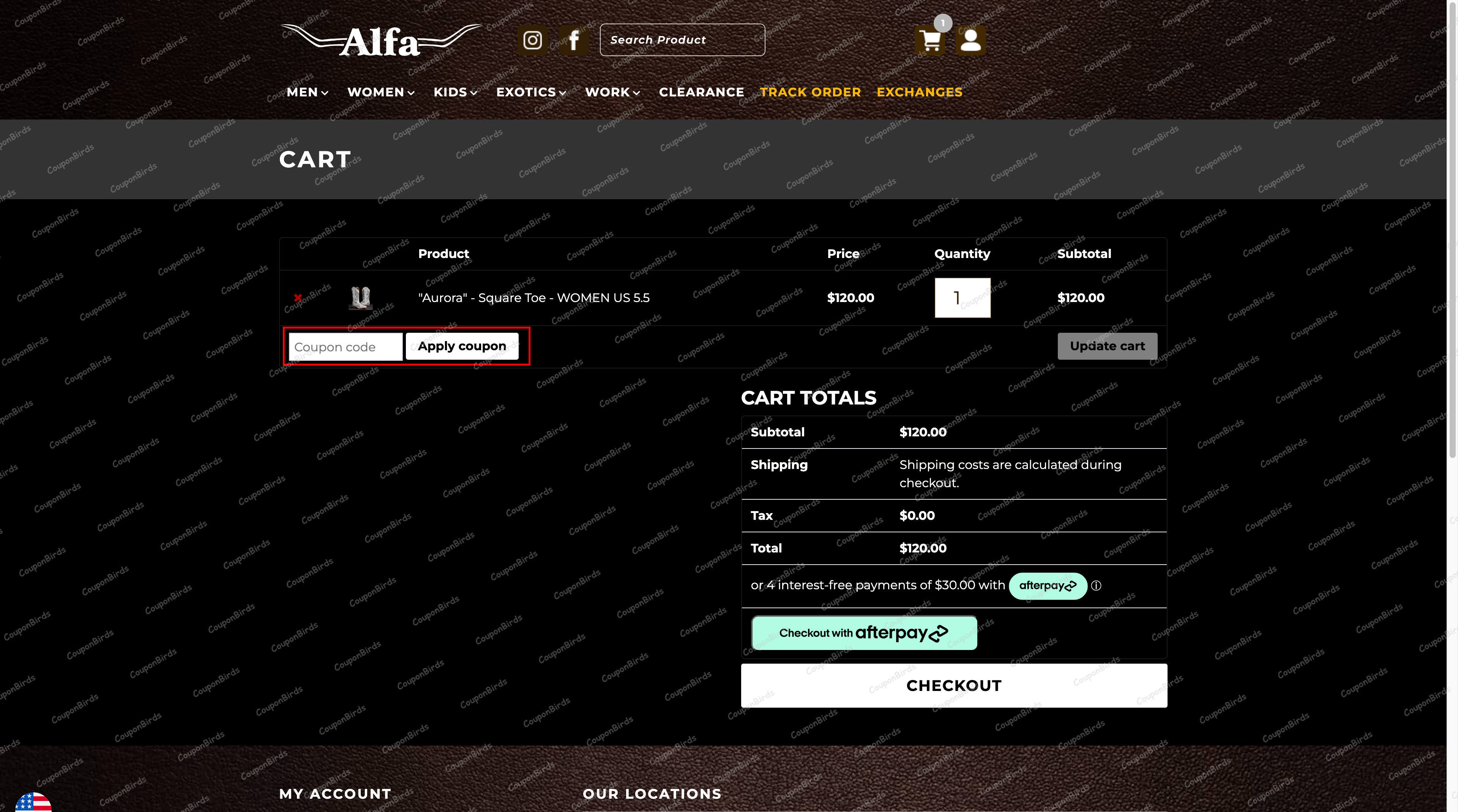 $20 Off Alfa Western Wear Coupons - Verified - Jan 2026