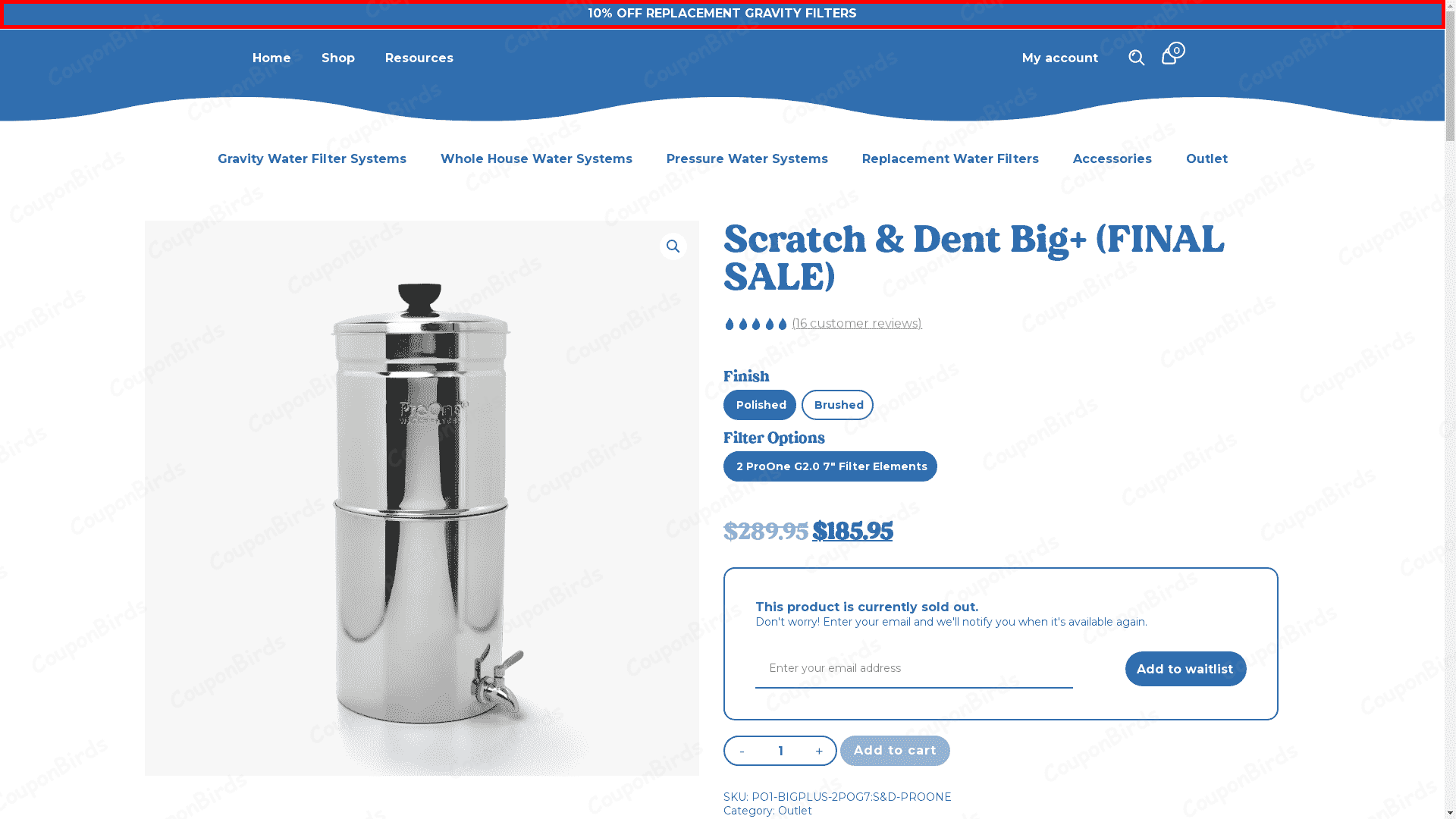 Unlock 30% Off: ProOne Water Filters Coupon Code In Jul 2024