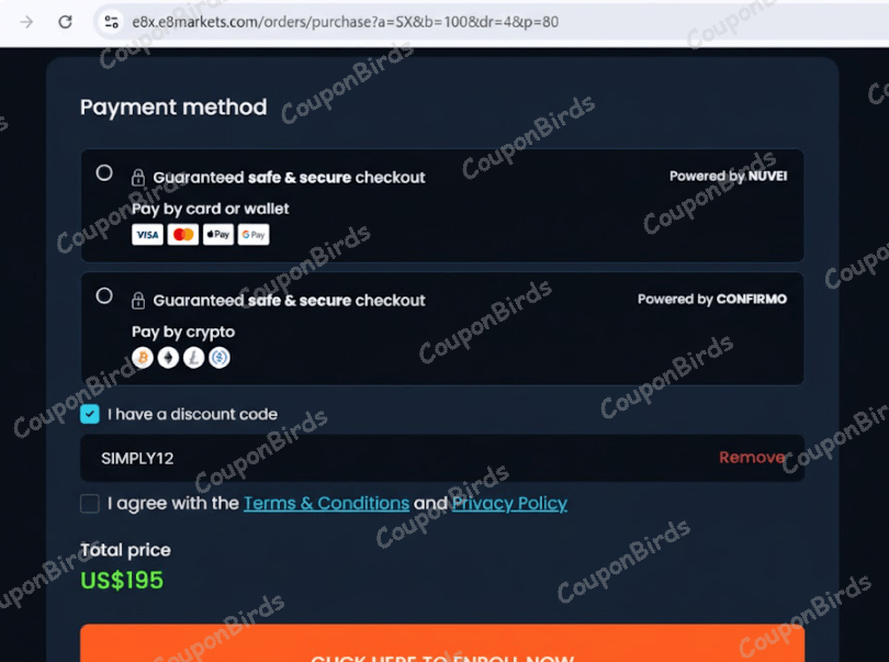 50% Off E8 Markets Discount Codes - Verified - Apr 2026