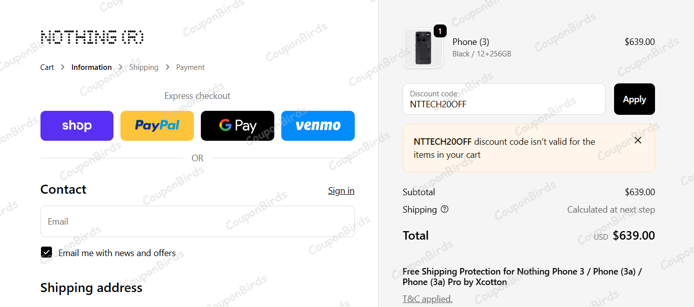 20% Off Nothing Discount Codes - Verified - May 2026