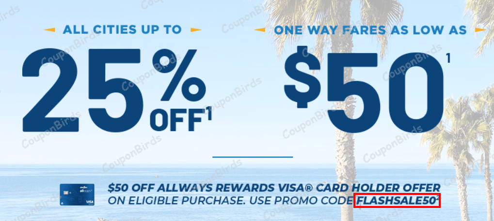 20% Off Allegiant Promo Codes - May 2026