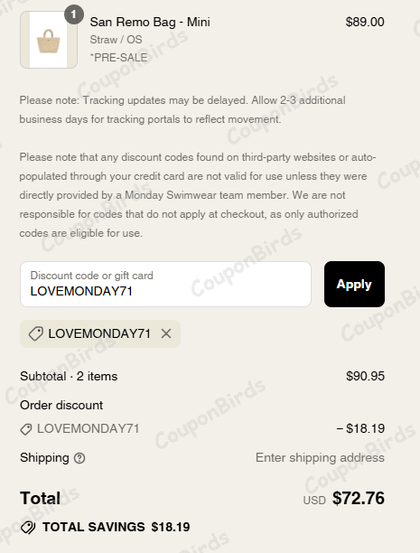 40% Off Monday Swimwear Discount Codes - Verified - Jun 2026
