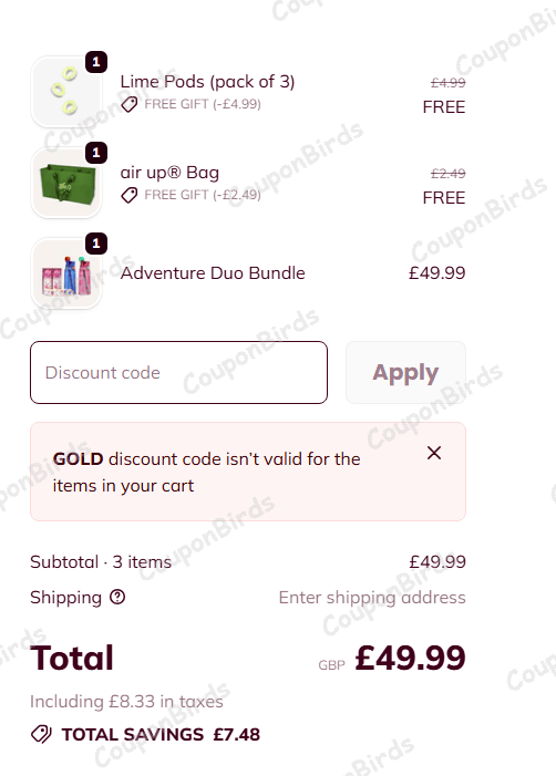 20% Off air up Discount Codes - May 2026