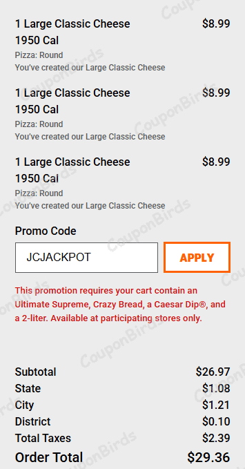 25% Off Little Caesars Promo Codes - Verified - May 2026