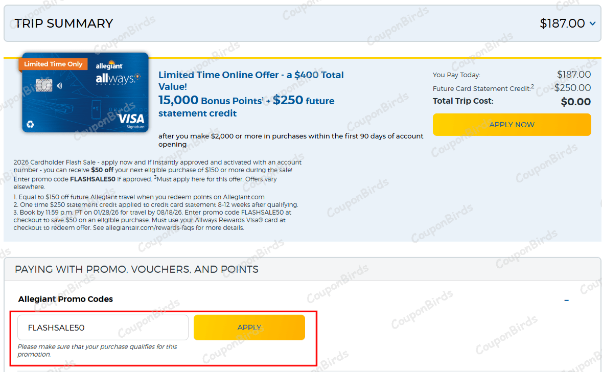 20% Off Allegiant Promo Codes - May 2026