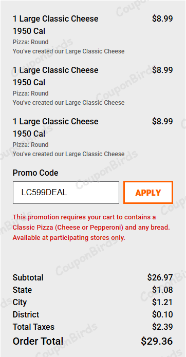25% Off Little Caesars Promo Codes - Verified - May 2026