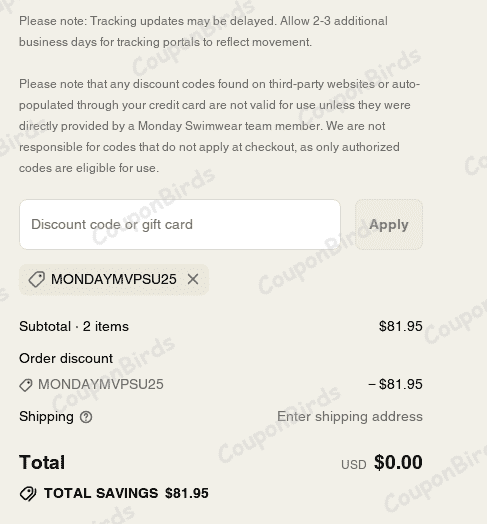 25% Off Monday Swimwear Discount Codes - Verified - May 2026