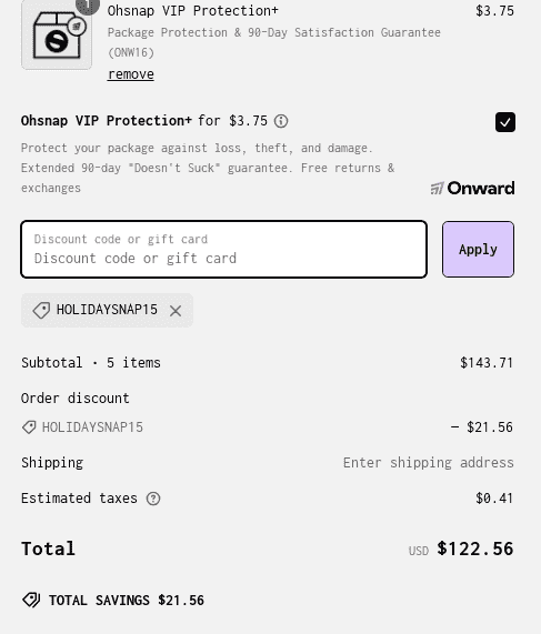 30% Off Oh Snap Discount Codes - Verified - Apr 2026