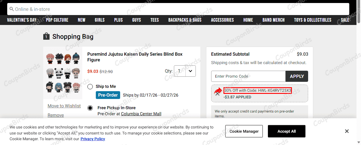 30% Off Hot Topic Promo Codes - Verified - Apr 2026