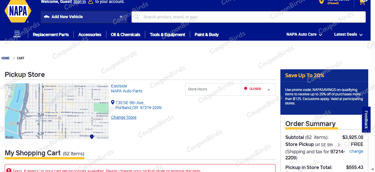 20% Off NAPA Auto Parts Promo Codes - Verified - Jun 2026