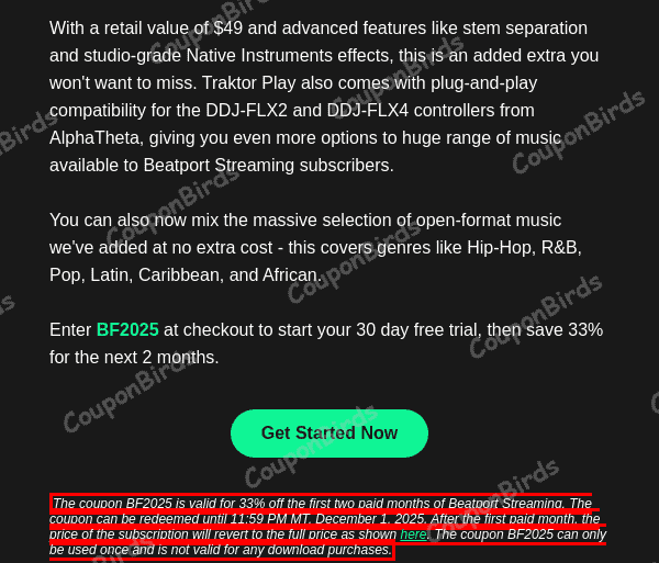 30% Off Beatport Promo Codes - Verified - Apr 2026