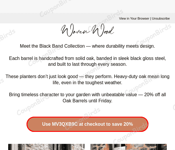 20% Off Woven Wood Discount Codes - Verified - May 2026