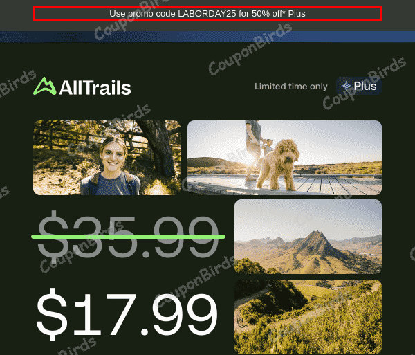 50% Off ALLTrails Coupon Codes - Apr 2026