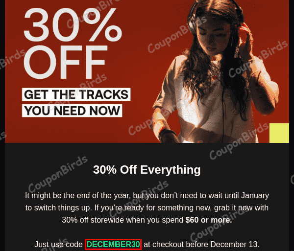 30% Off Beatport Promo Codes - Verified - Apr 2026