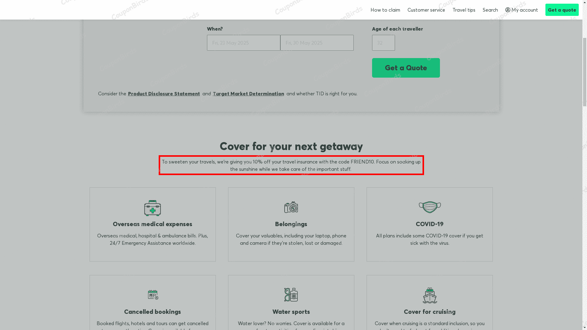 20% Off Travel Insurance Direct Promo Codes - Verified - Jun 2026