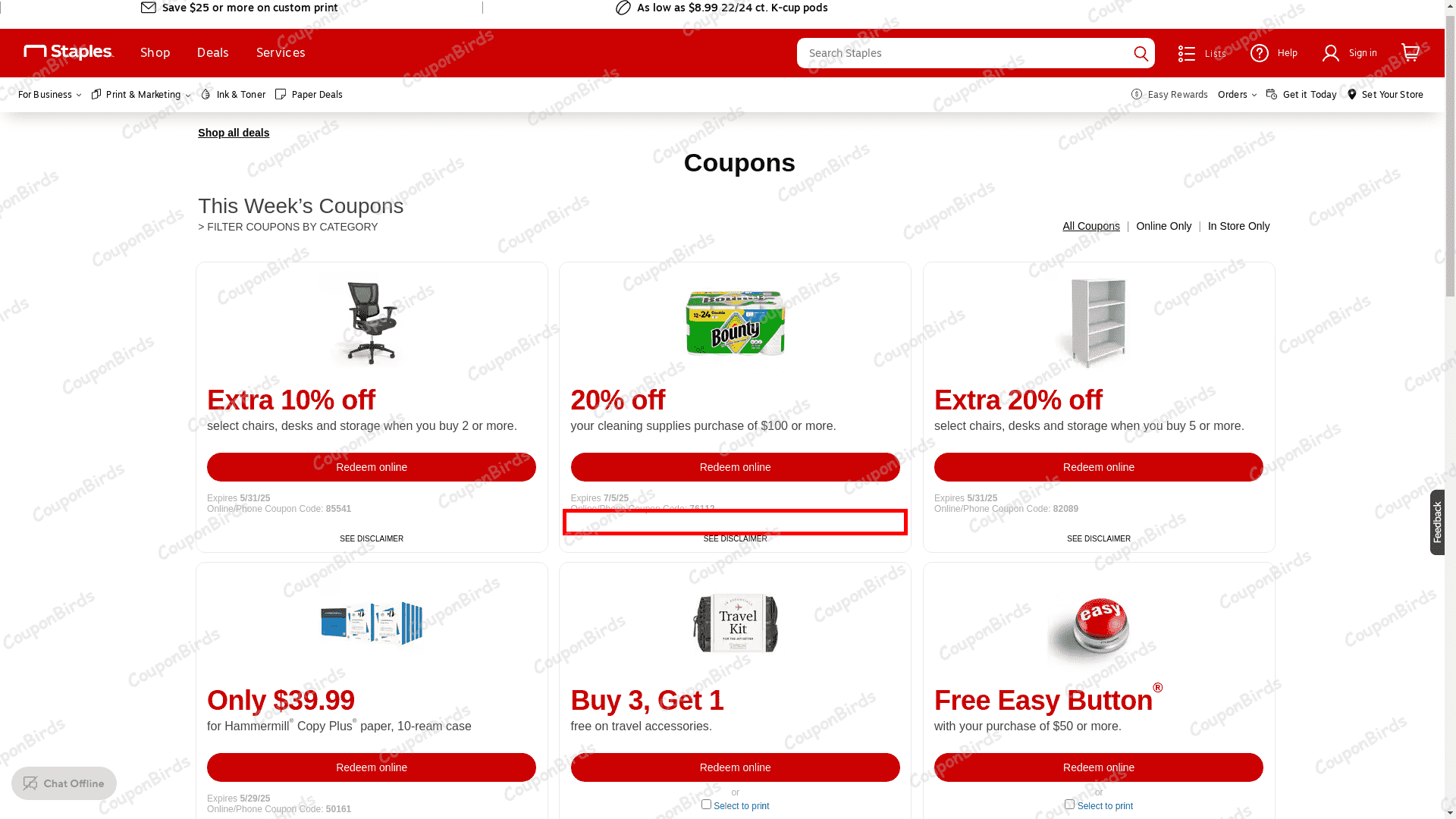 50% Off Staples Coupons - Verified - Apr 2026