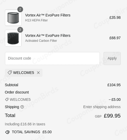 40% Off Vortex Air Discount Codes - Verified - Jan 2026