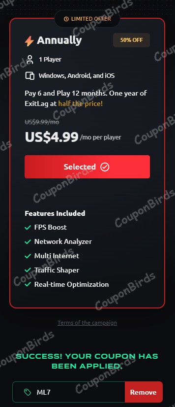 50% Off ExitLag Discount Codes - June 2025 Coupons