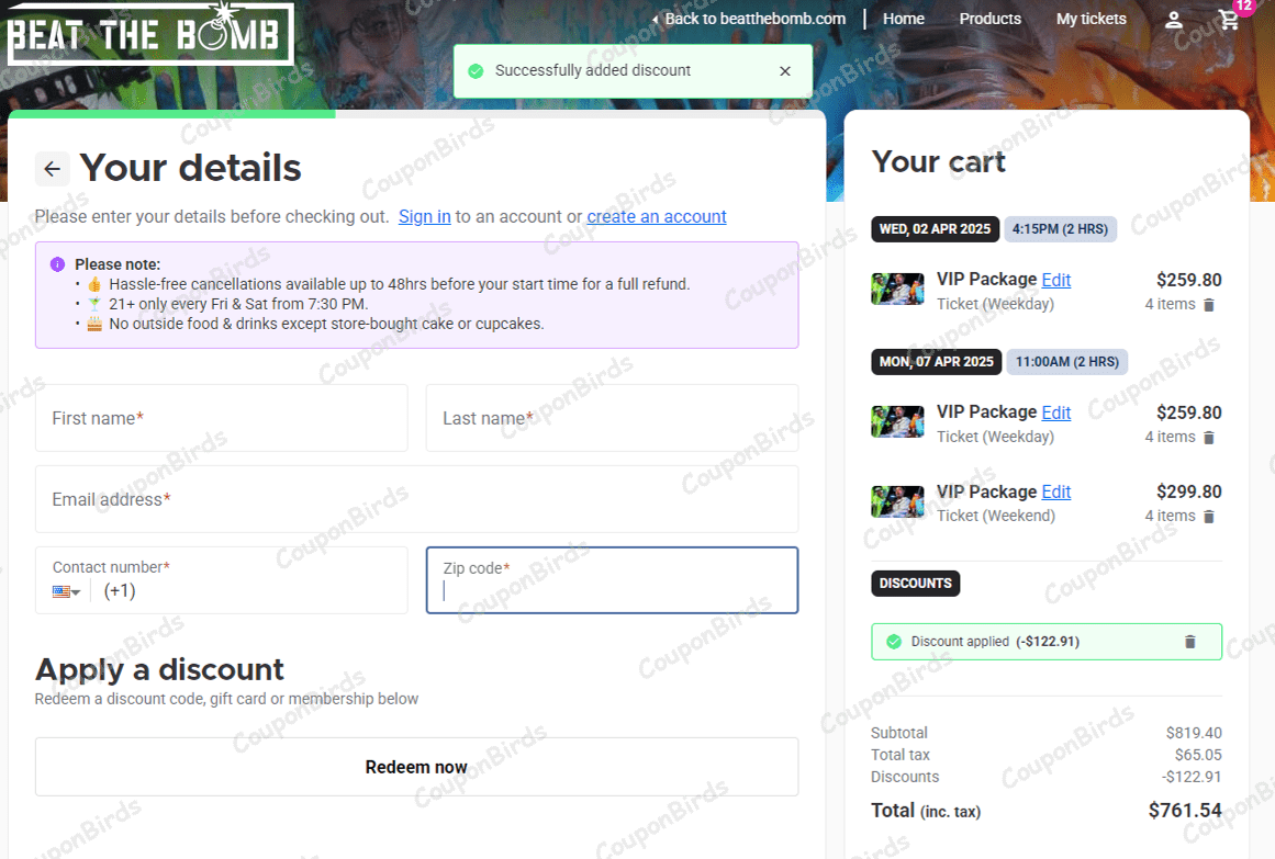 25% Off Beat The Bomb Discount Codes - June 2025 Coupons