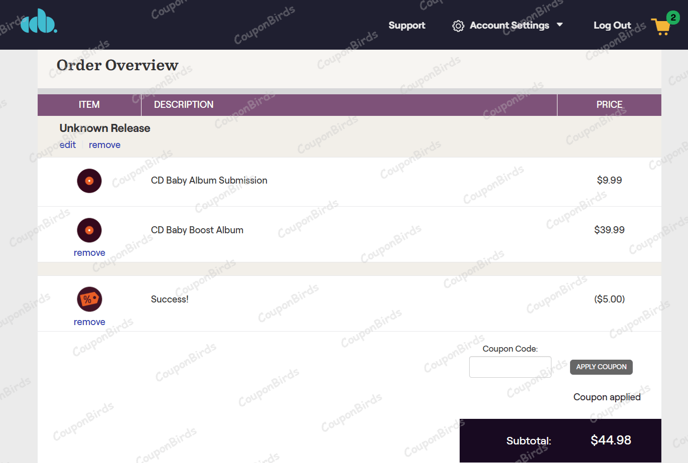 50% Off CD Baby Coupon Codes - June 2025 Coupons