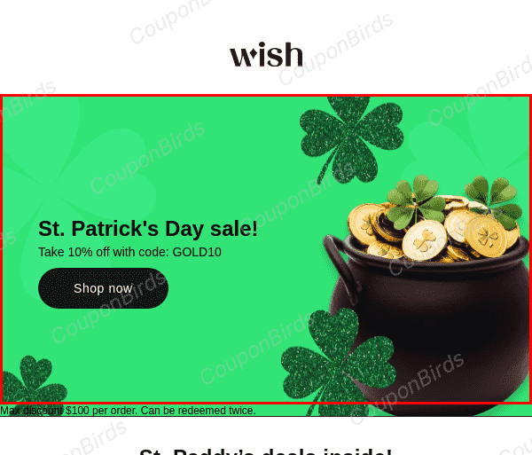 50% Off Wish Promo Codes - May 2025 Voucher Codes