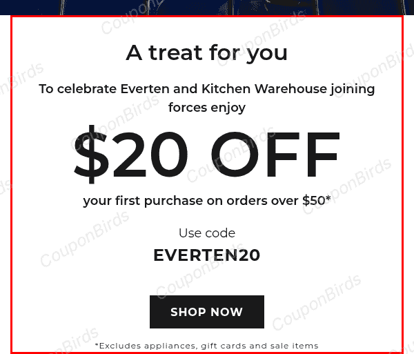 $20 Off Kitchen Warehouse Promo Codes - May 2025 Discount Codes